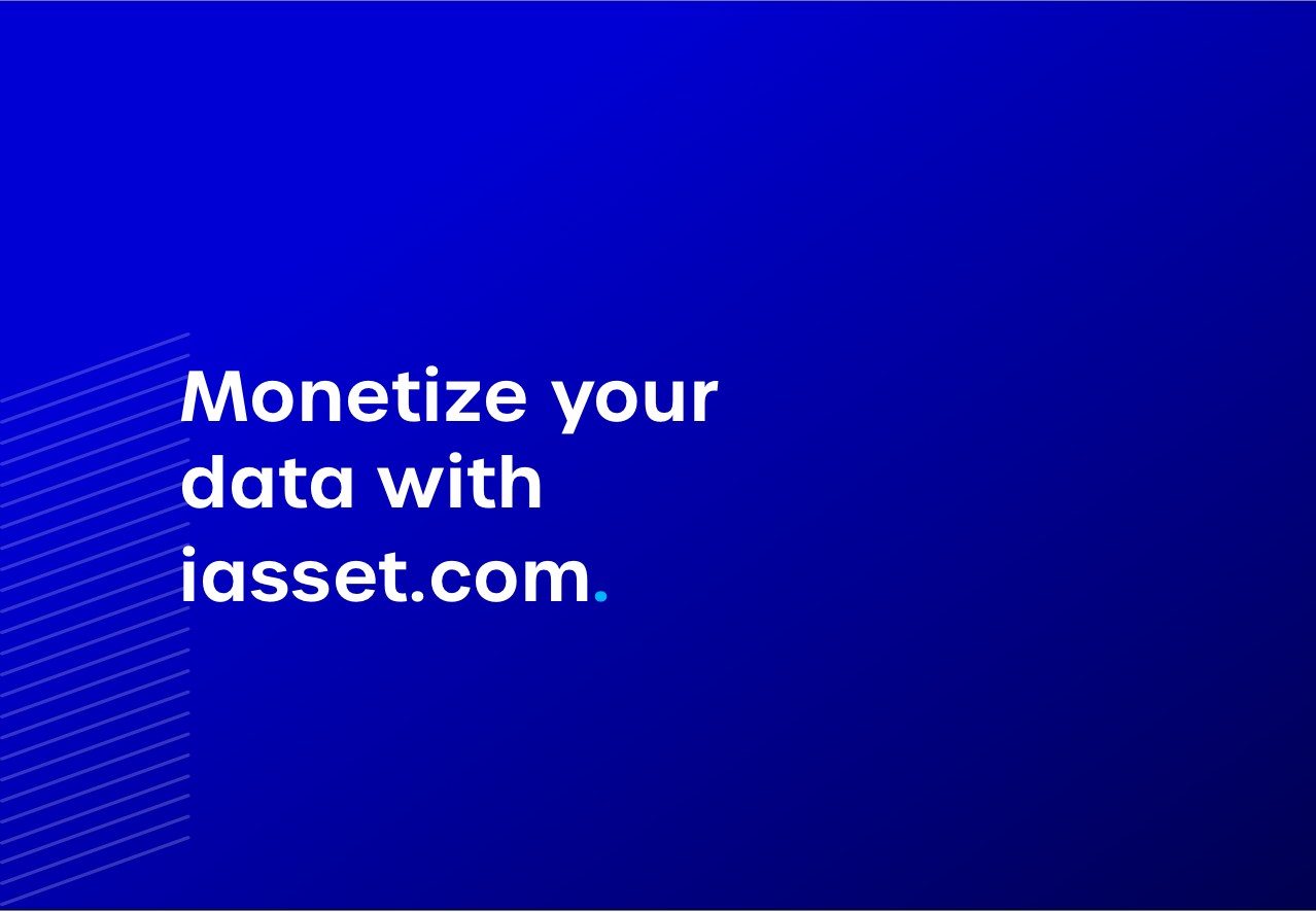 How to monetize your data with iasset.com